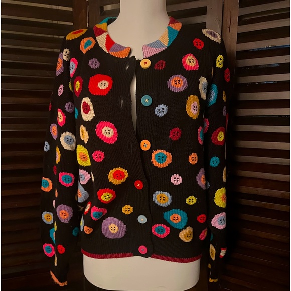 Christine Foley | Sweaters | Christine Foley Multicolor Knit Cardigan ...